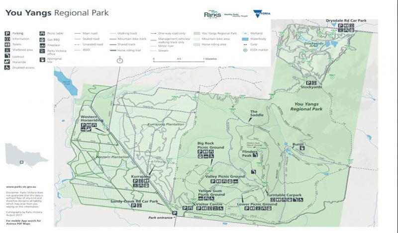 5 Great You Yangs walks plus running rock climbing biking